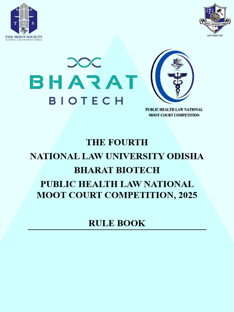 Rule Book - NLUO Bharat Biotech PHL Moot 1 | PDF
