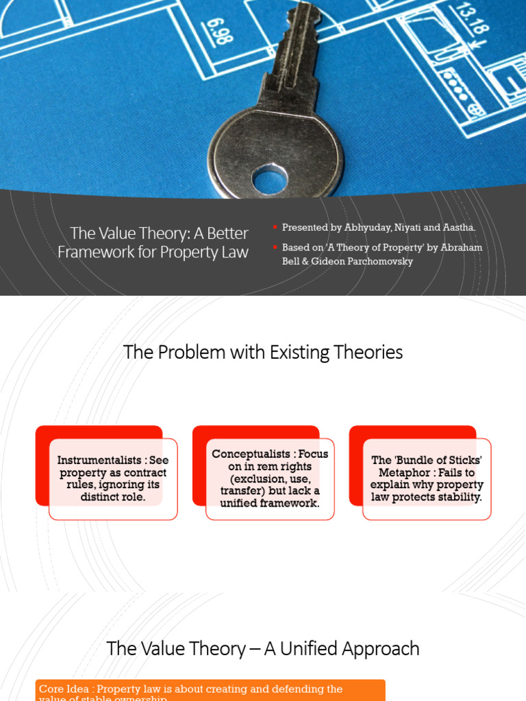 Value Theory Property Law Presentation | PDF