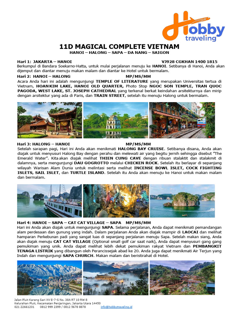 11D MAGICAL COMPLETE VIETNAM - Hobby | PDF