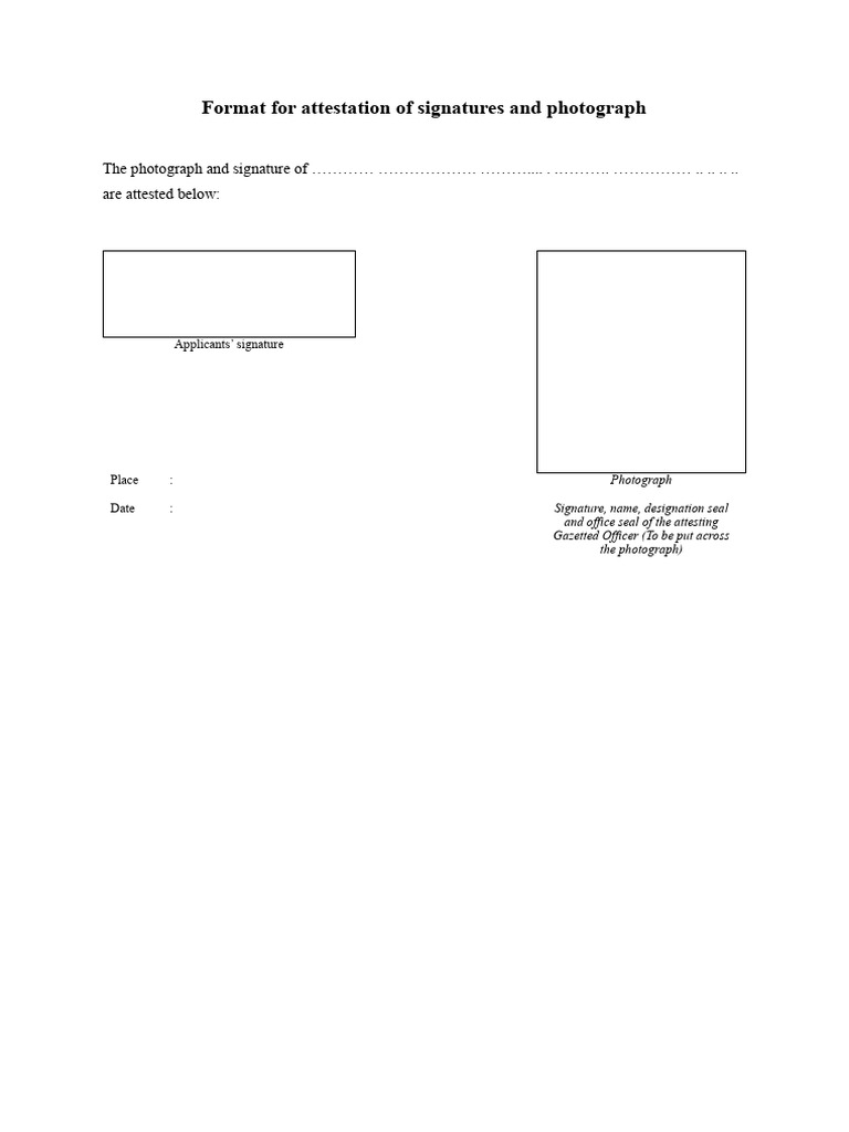 Attest Sign Photo | PDF