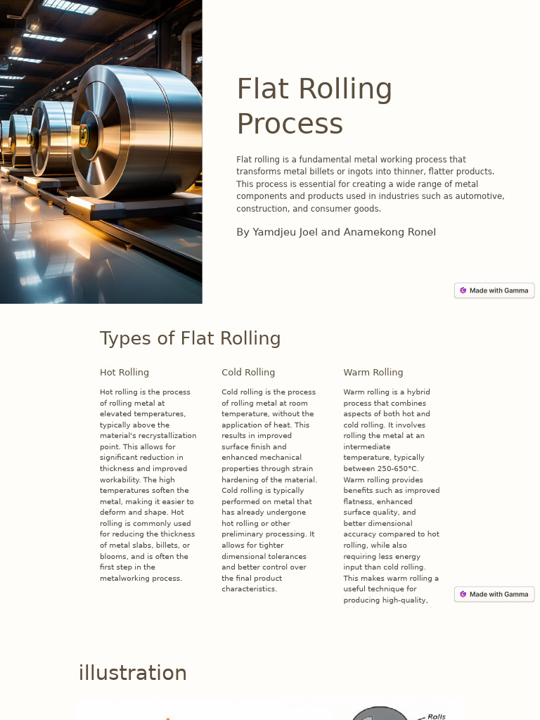 Flat Rolling Process | PDF | Rolling (Metalworking) | Metallurgy