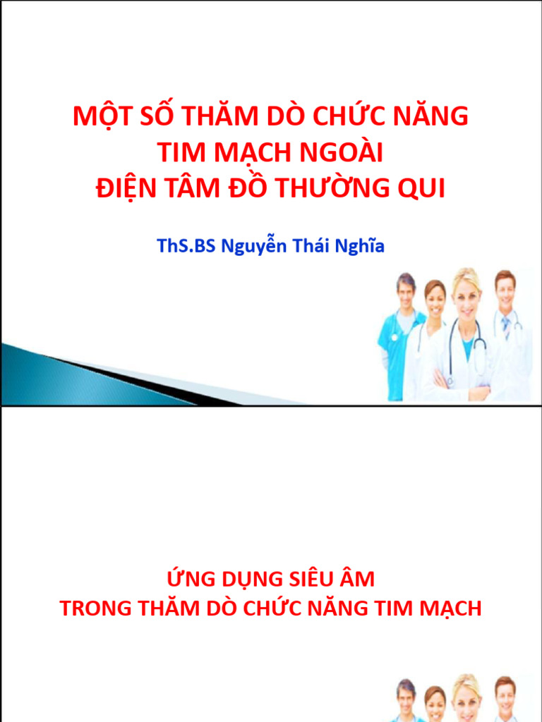Mot So Tham Do Chuc Nang Tim Mach Khac | PDF