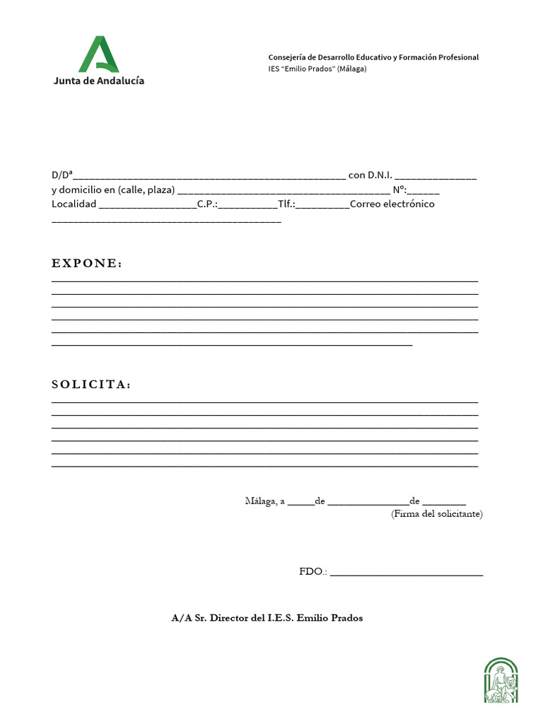 Expone Solicita | PDF