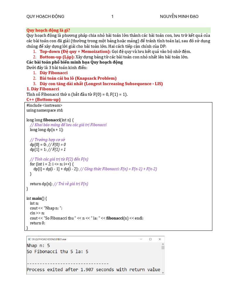 Quy Hoach Dong | PDF