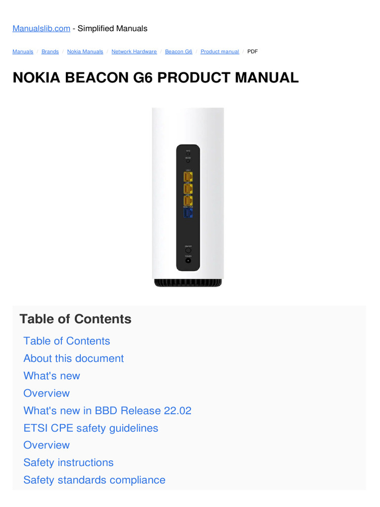 Nokia | PDF | Wi Fi | Wireless Lan