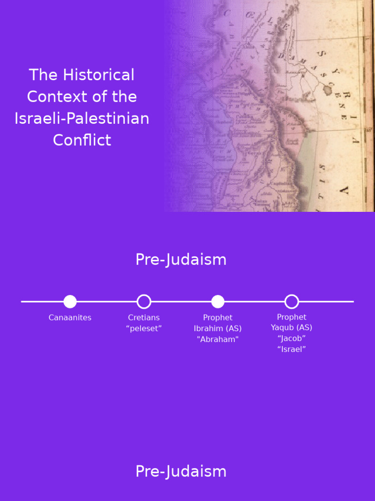 The Historical Context of The Israeli Palestinian Conflict 1 1 | PDF ...