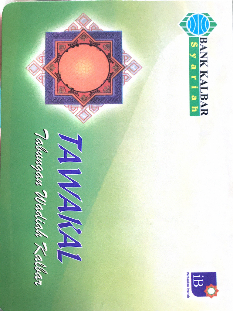 Tawakal (Tabungan Wadiah Kalbar) | PDF