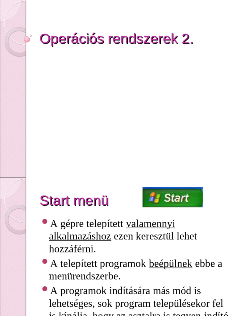 Operációs Rendszerek 2 | PDF