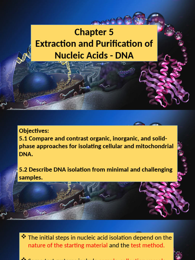 Chapter 5 Extraction and Purification of Nucleic Acids | PDF | Protein ...