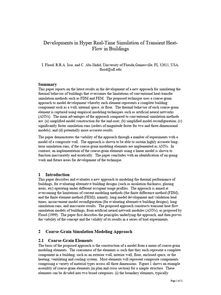 Developments in Hyper Real-Time Simulation of Transient Heat | PDF | Finite Element Method ...