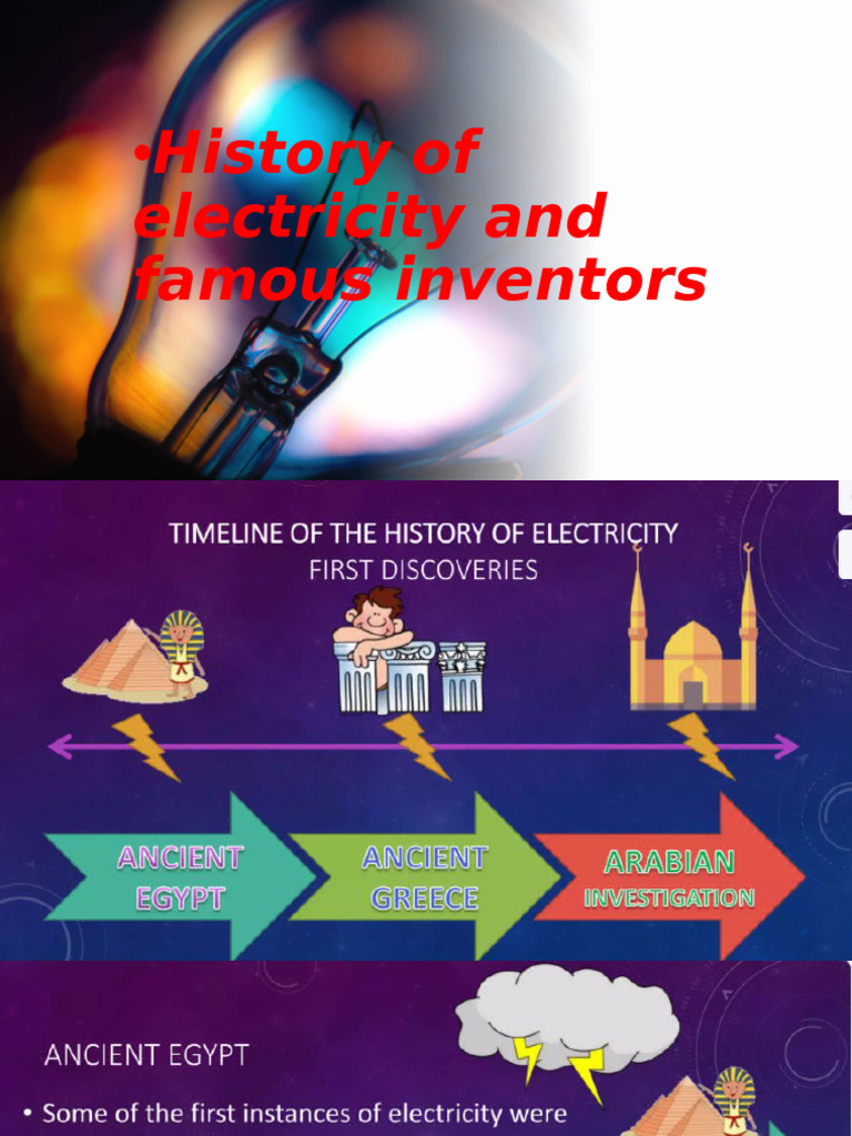 History of Electricity and Famous Inventors | PDF