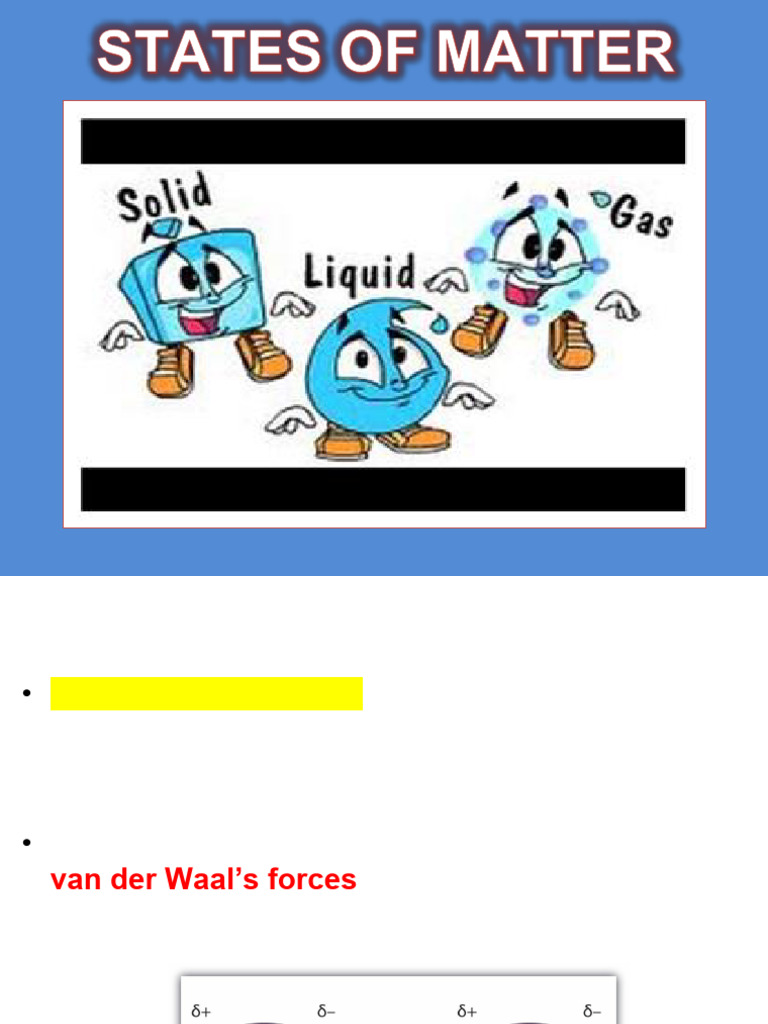 CH 5 States of Matter 1 | PDF | Gases | Intermolecular Force