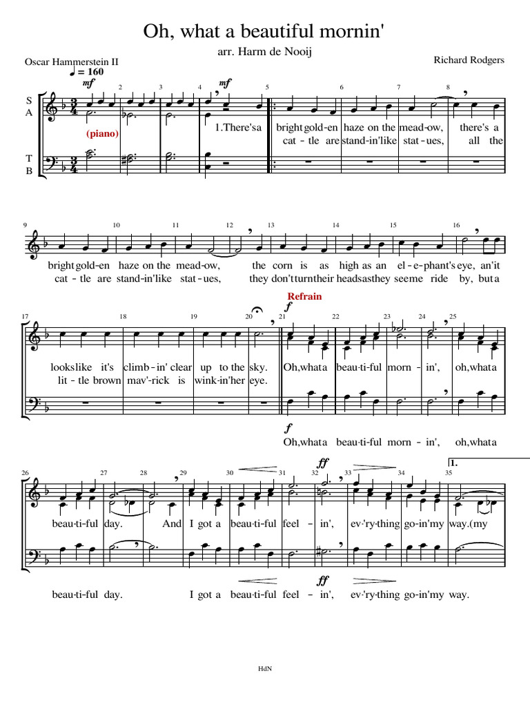 Oh What A Beautiful Morning LCCC | PDF | Broadway Theatre | Musical Theatre