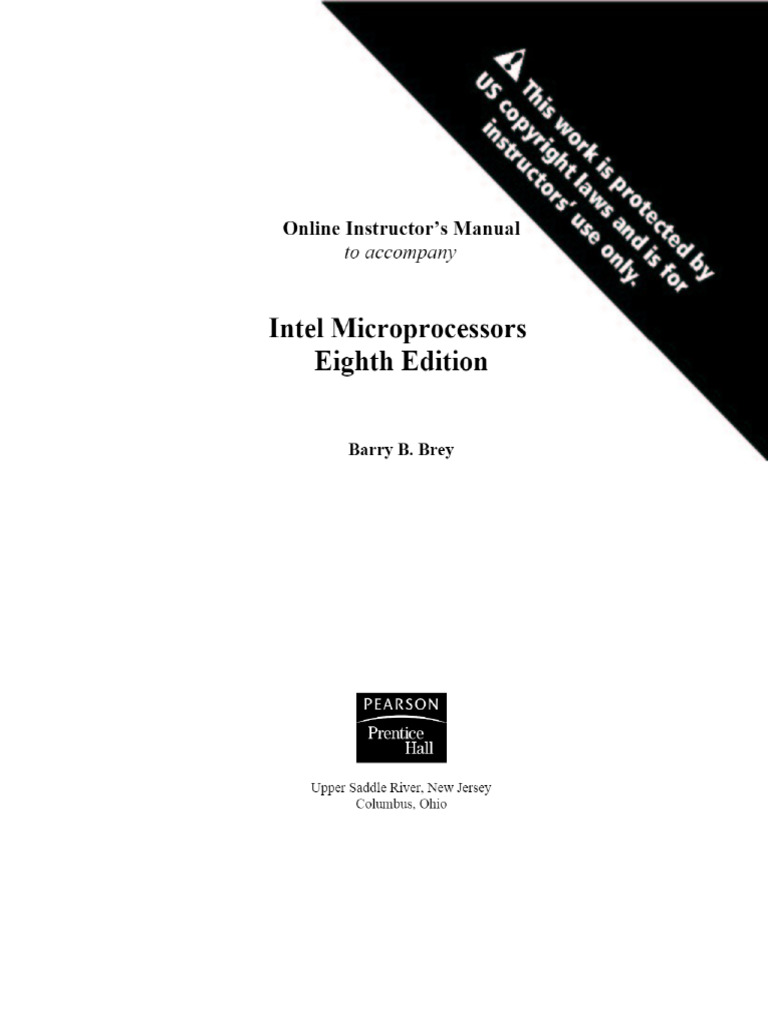 The Intel Microprocessors Solution Manual 8th Edition | PDF
