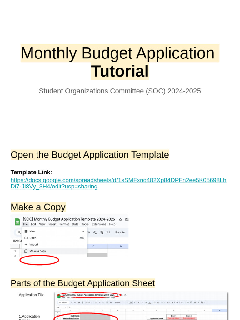 Monthly Budget Application Tutorial | PDF