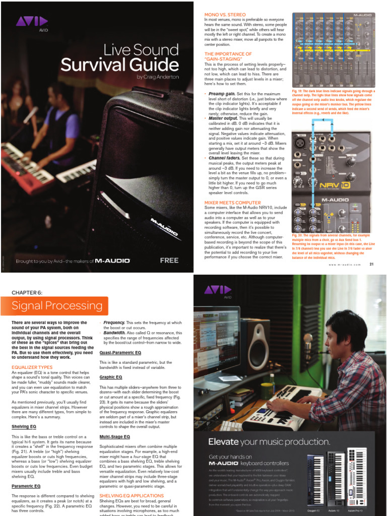 basics in audio sound engineering | PDF | Equalization (Audio) | Microphone