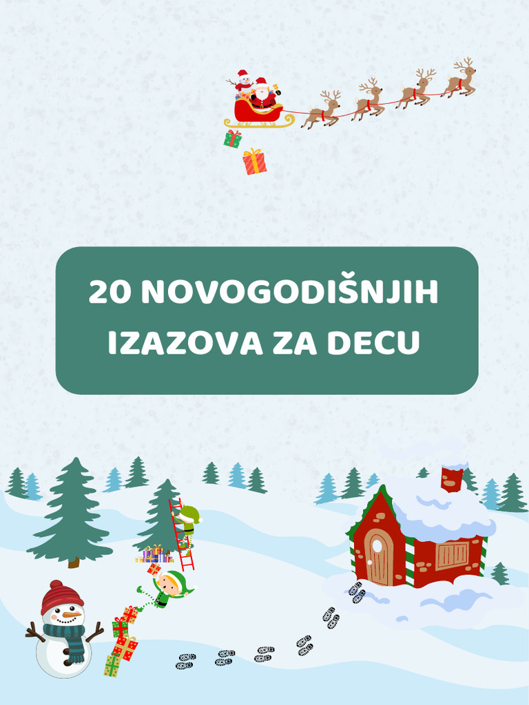 DECJA RIZNICA 20 Novogodišnjih Izazova Za Decu 1 | PDF