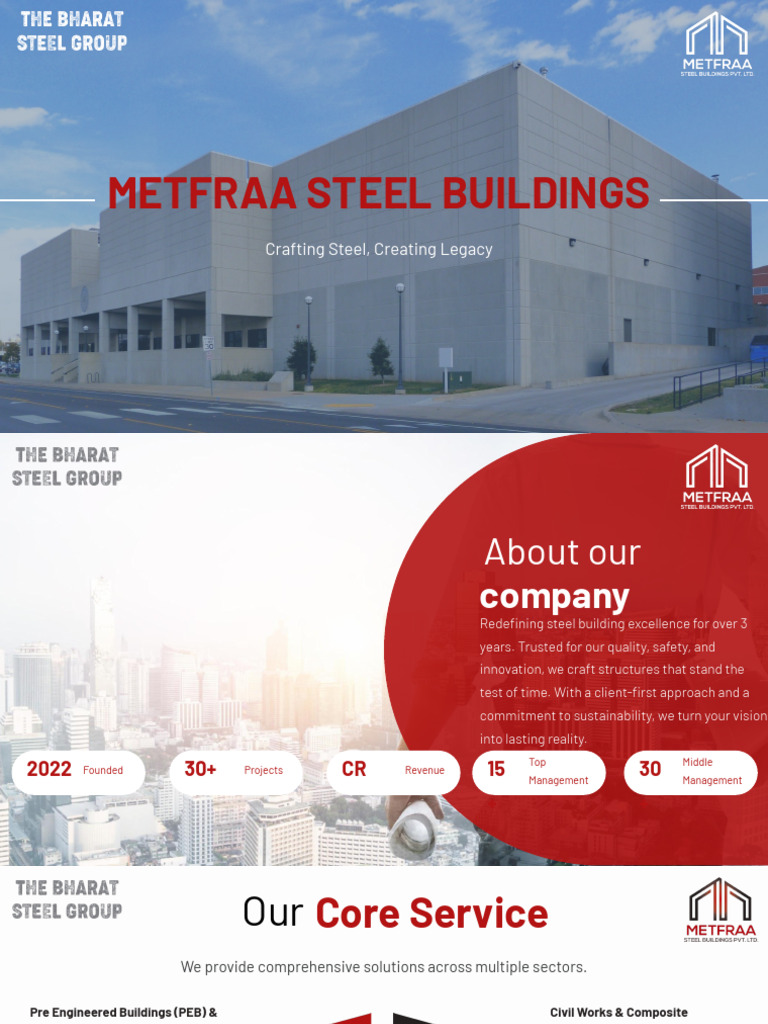 Metfraa Steel Buildings: Excellence in Engineering | PDF ...