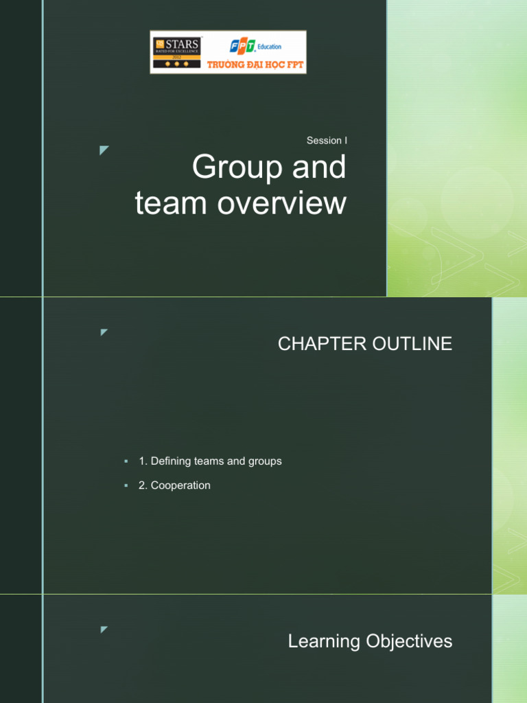 Section I - 1. Defining Teams and Groups & 2. Cooperation | PDF ...