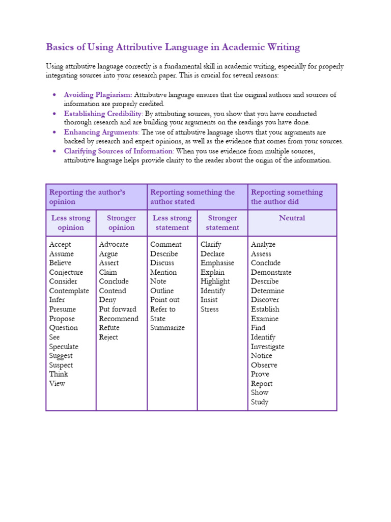 Attributive Language | PDF | Argument | Evidence