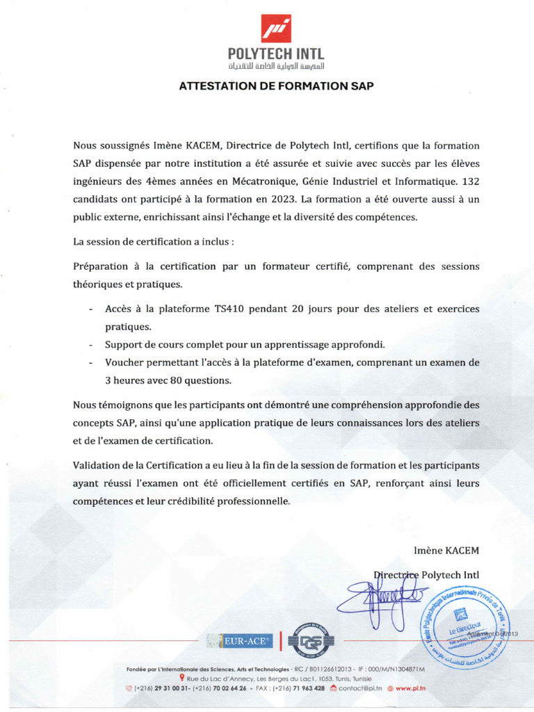 Recommandation PI | PDF