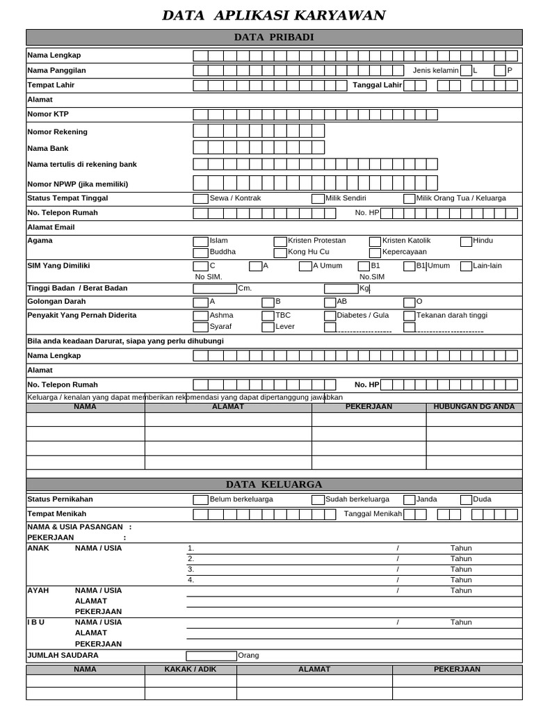 Form Application | PDF