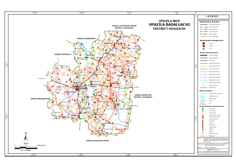 Upazila Map of Joyporhat District | PDF