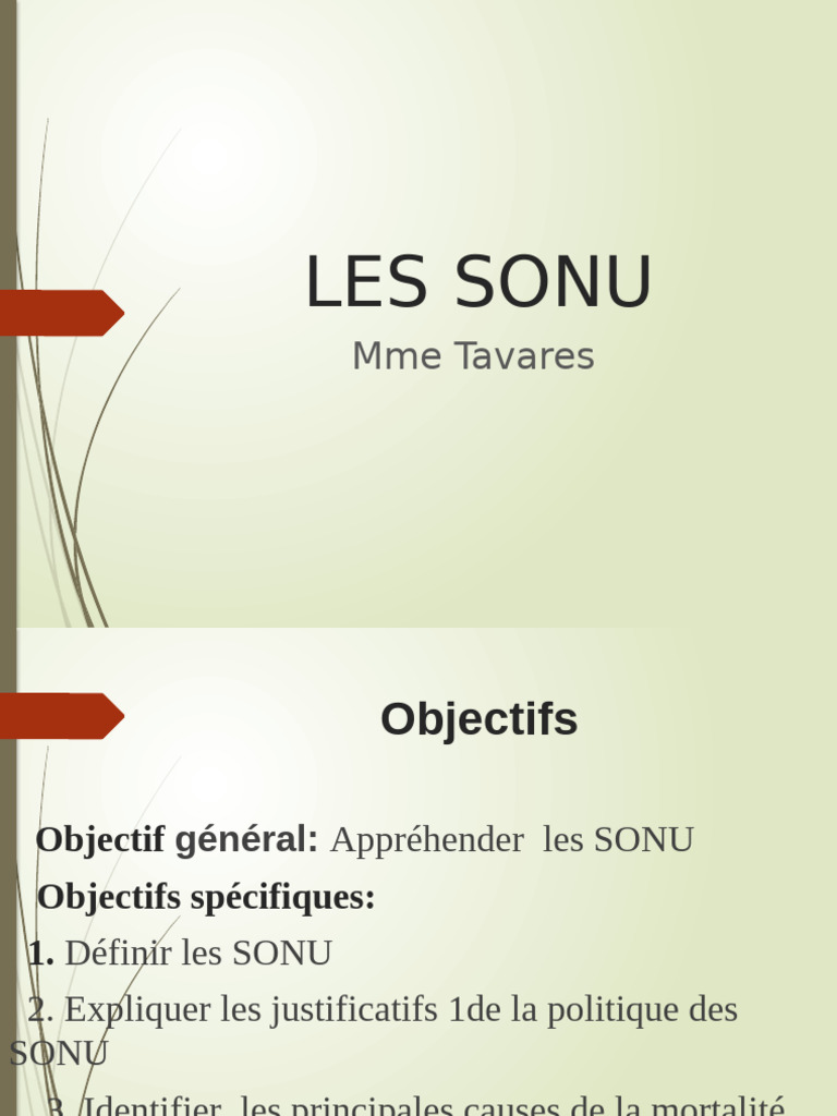 Comprendre les SONU et leur impact | PDF | Accouchement | Grossesse
