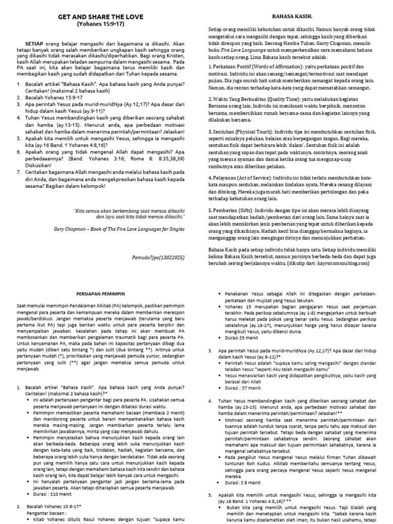 Bahan Pa - Get N Share Dlove | PDF