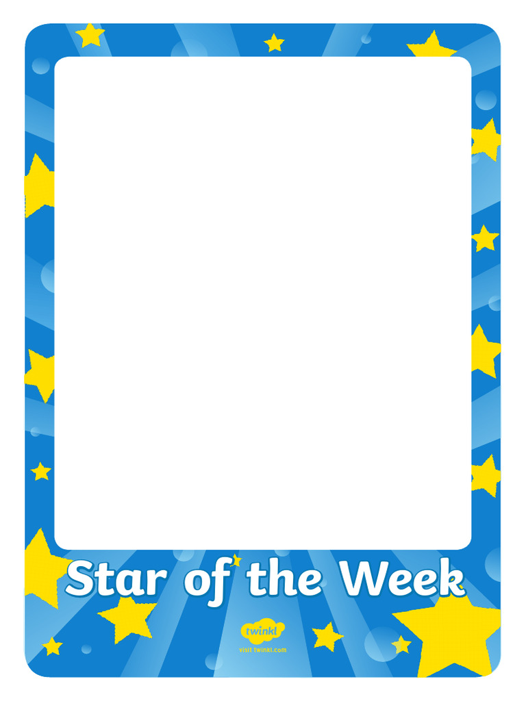T M 3556 Star of The Week Frame | PDF