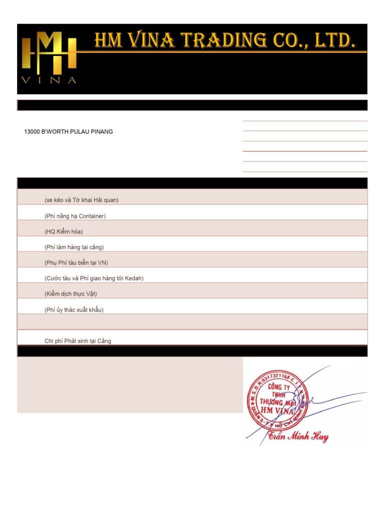 Shipping Invoice | PDF