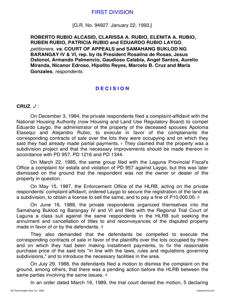 Alcasid v. Court of Appeals | PDF | Lawsuit | Jurisdiction