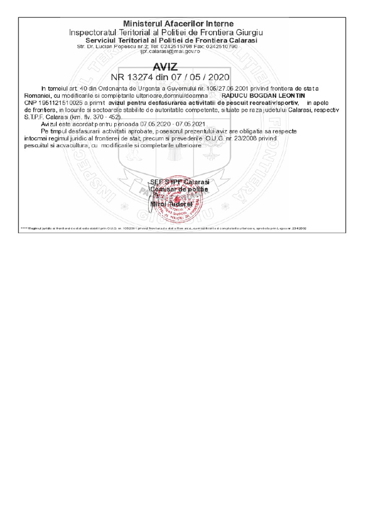 Aviz PG Bogdan | PDF