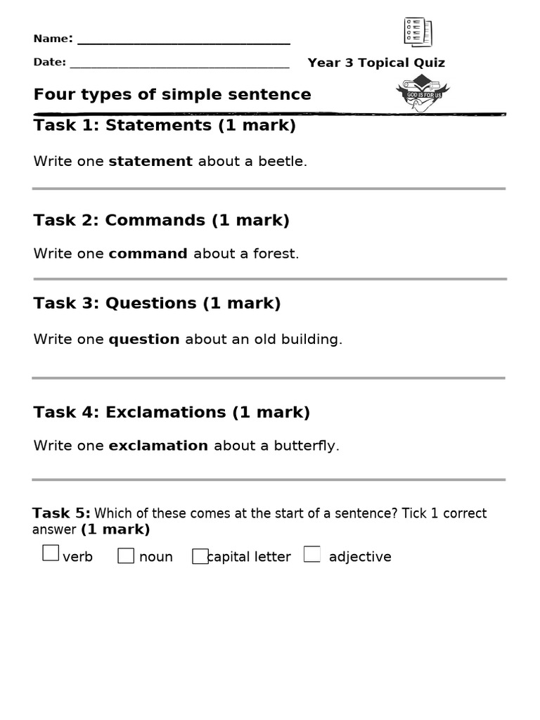 Year 3 English Topical Quix | PDF
