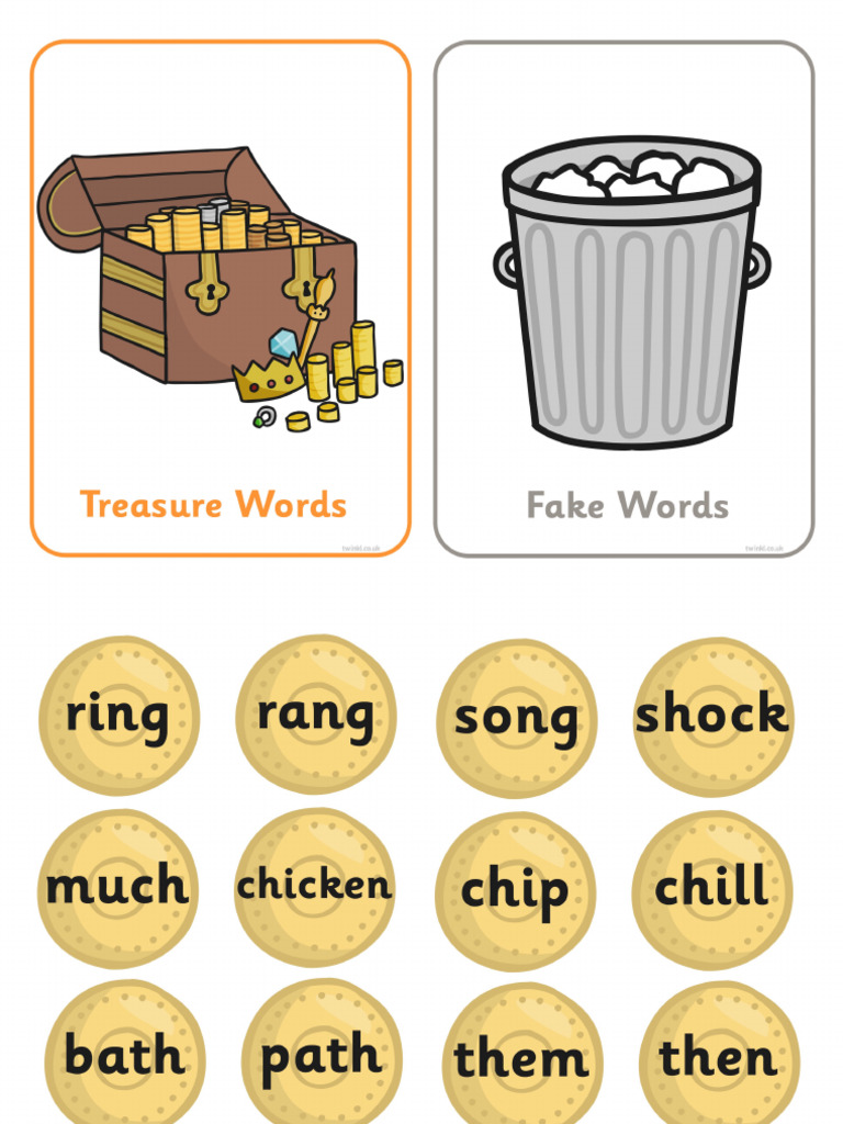 Phase 3 Phonics Buried Treasure Game | PDF