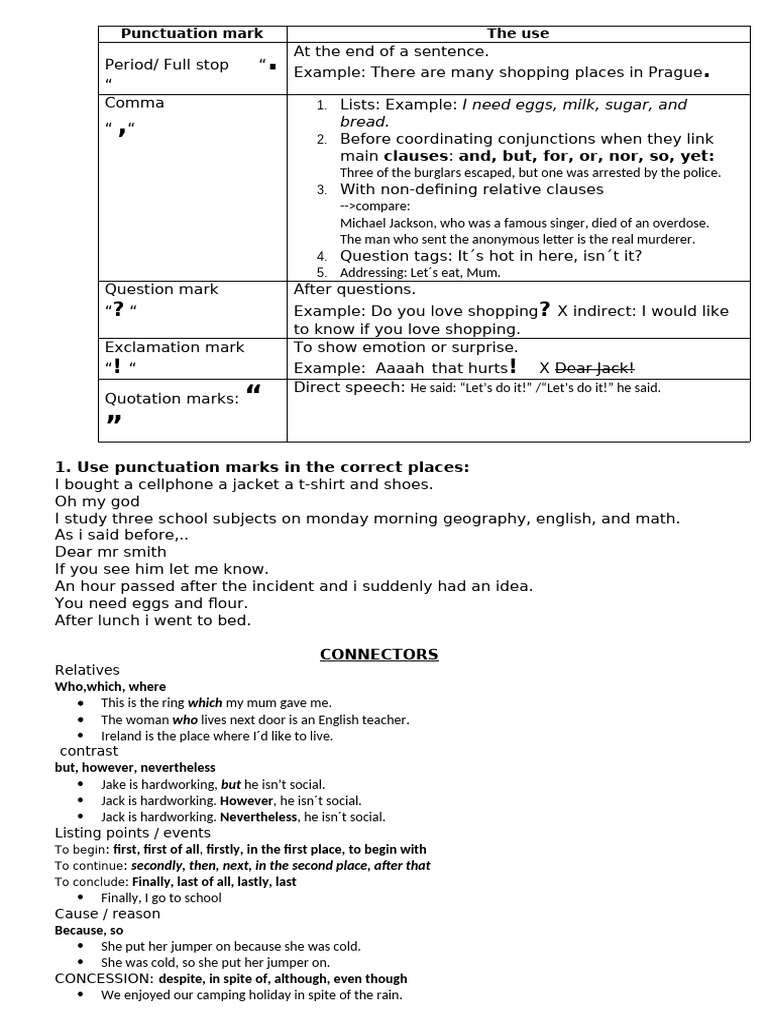Punctuation | PDF | Punctuation | Language Mechanics