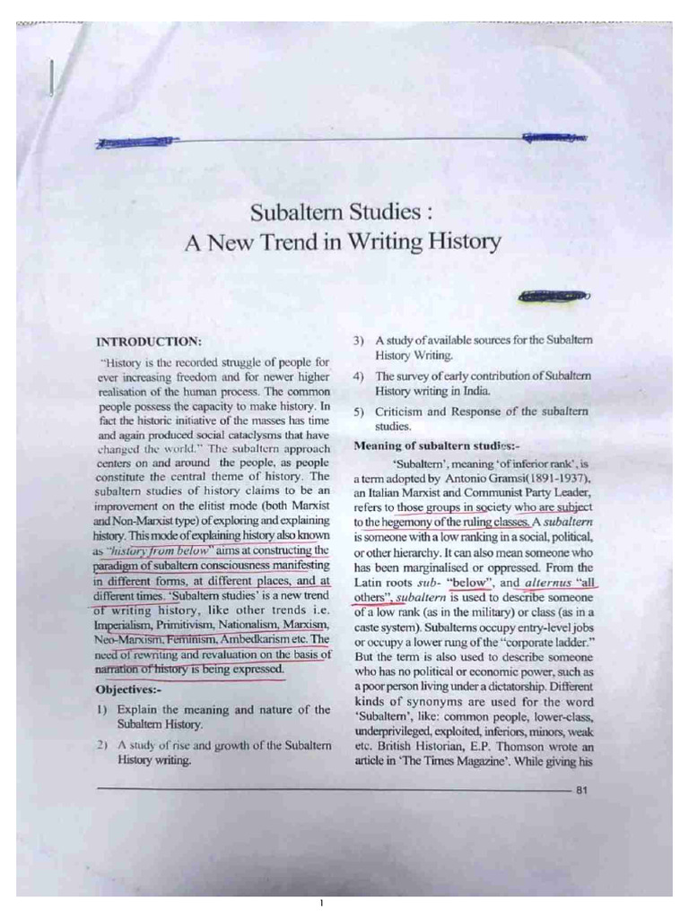 Subaltern Studies | PDF