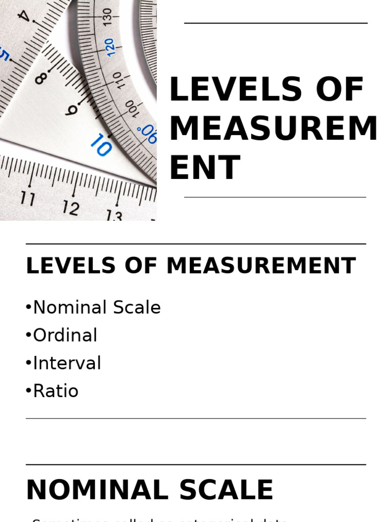 Understanding Measurement Scales | PDF | Level Of Measurement