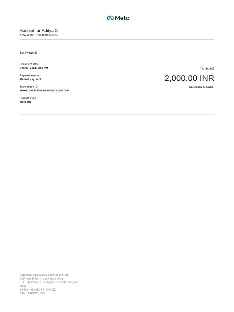 2024-12-20T17-06 Payment Receipt # | PDF