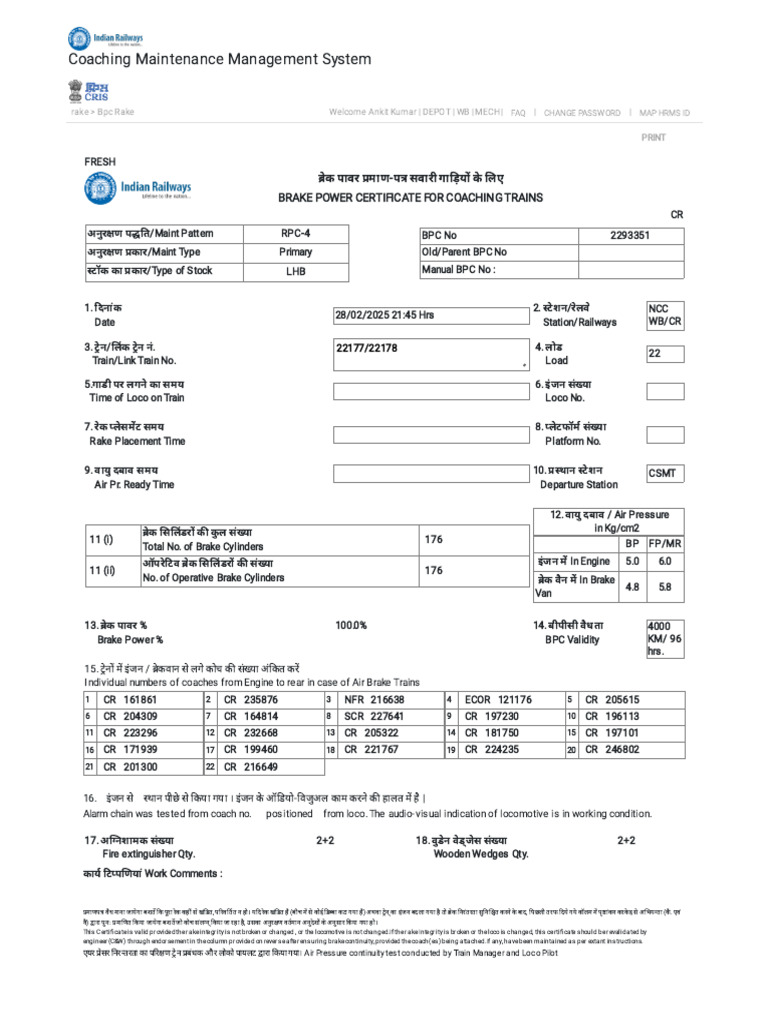 BPC Certificate 22177 | PDF
