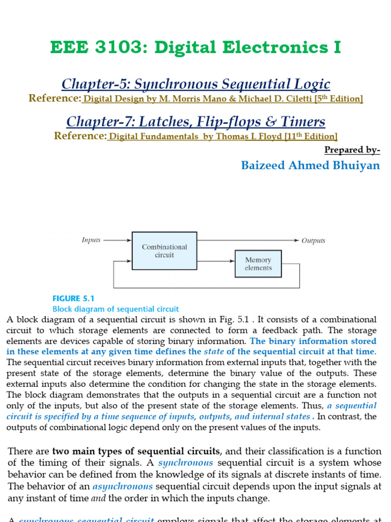 EEE 3103 - Latches & Flipflops | PDF | Digital Electronics | Computer Engineering