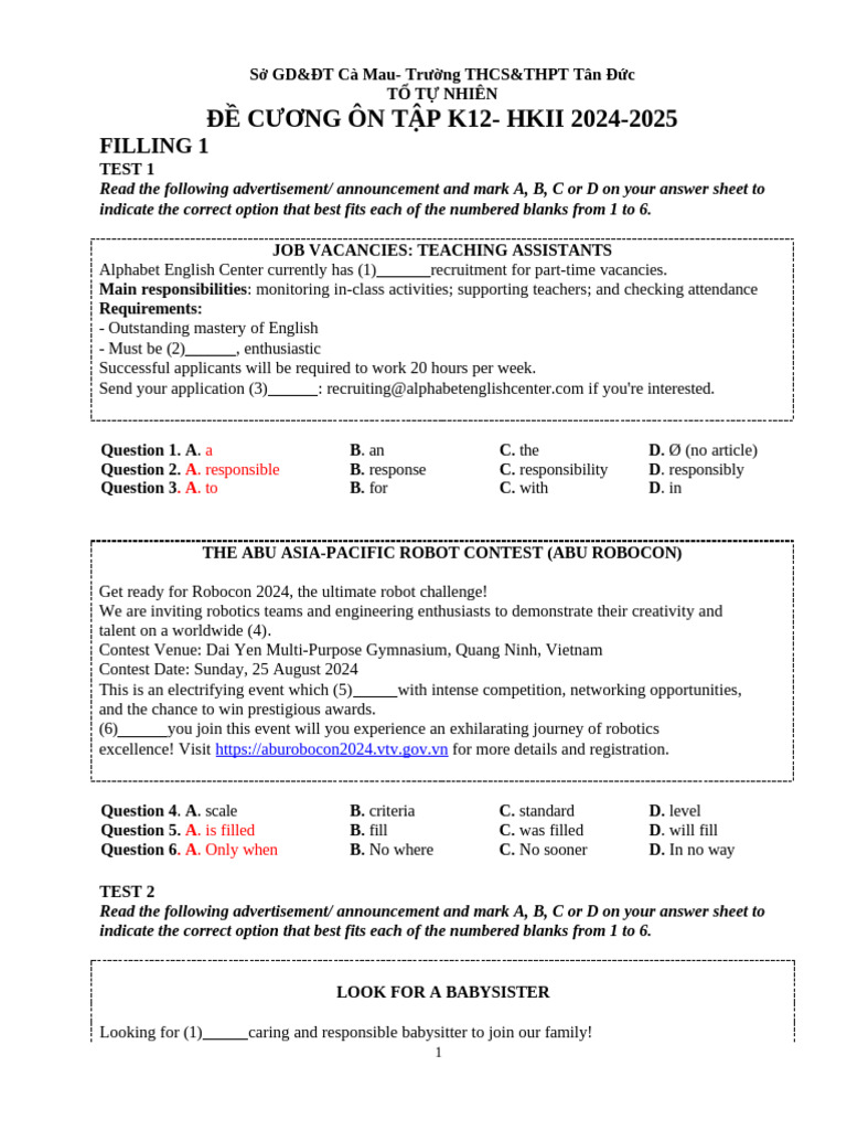 ĐỀ CƯƠNG K12-HKII-2024-2025 | PDF | Artificial Intelligence | Intelligence (AI) & Semantics