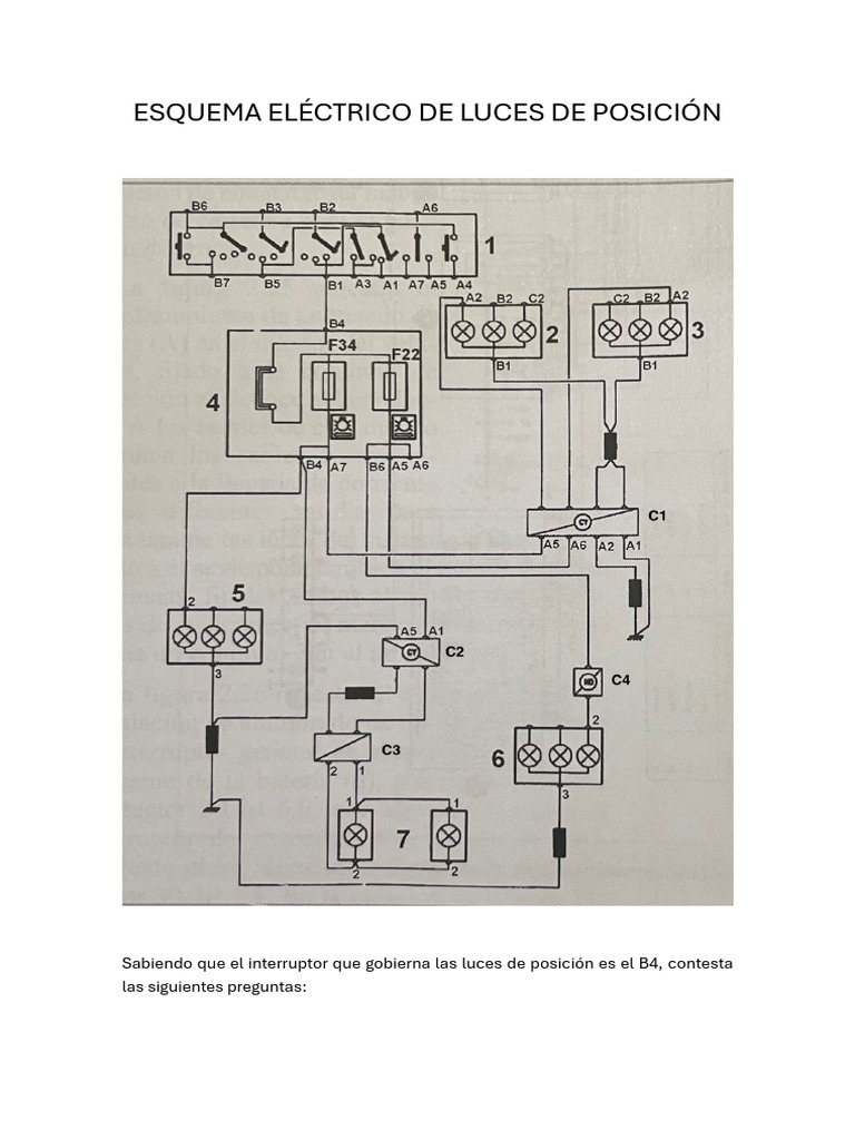 Esquema Eléctrico de Luces de Posición | PDF