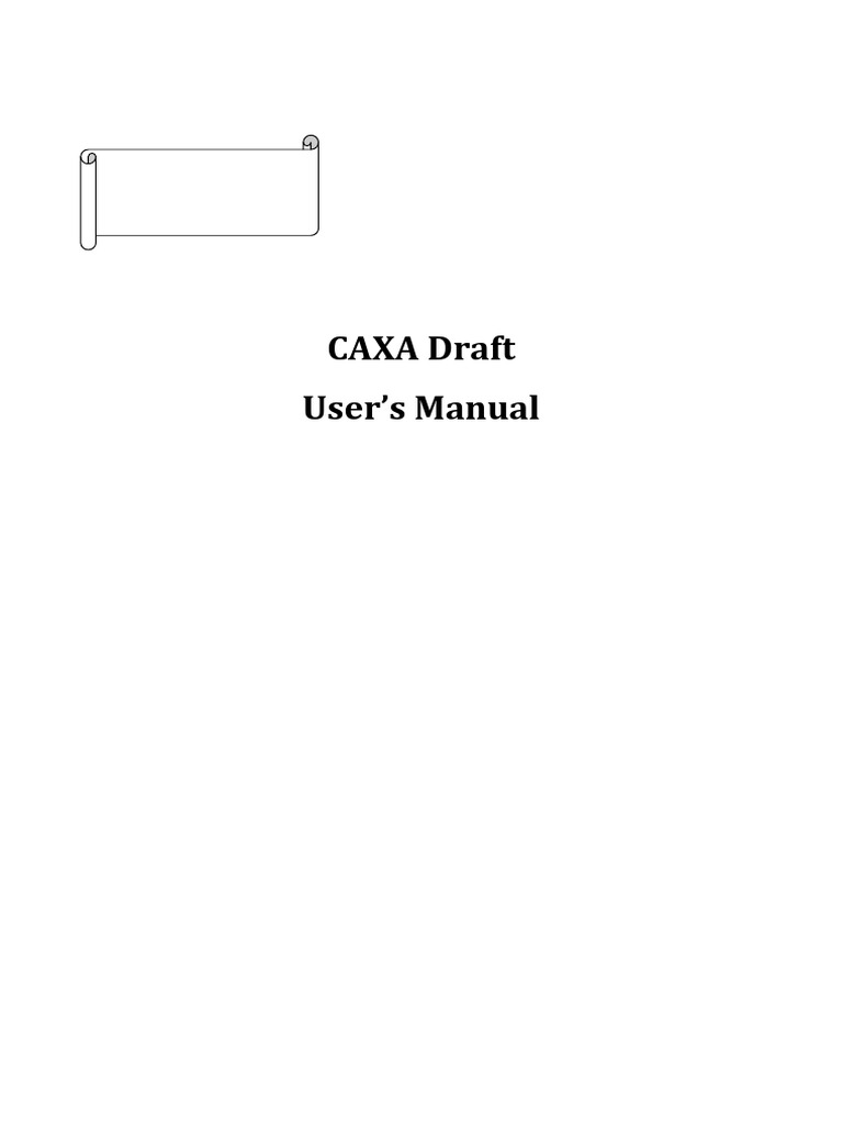 CAXADraft Manual | PDF | Menu (Computing) | Command Line Interface