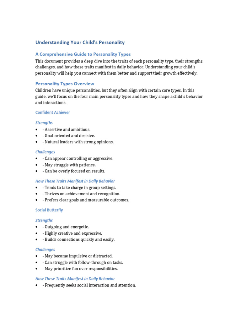 Understanding_Your_Childs_Personality | PDF
