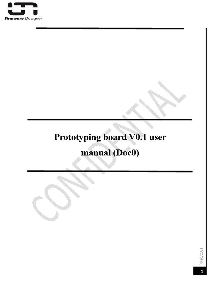 Prototyping Board V0.1 User Manual | PDF | Manufactured Goods | Electronics