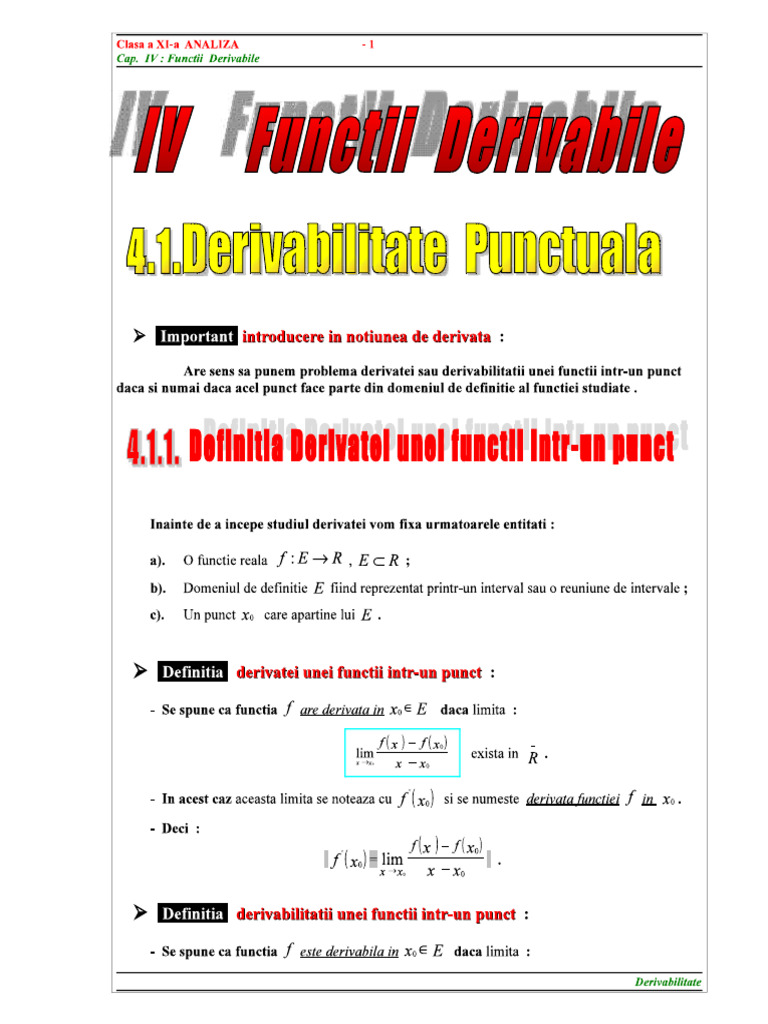 FCT Derivate 1 | PDF