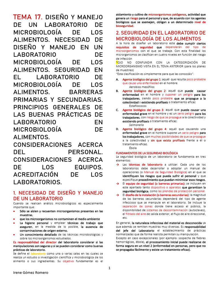 Cal - T17 | PDF | Laboratorios | Microbiología