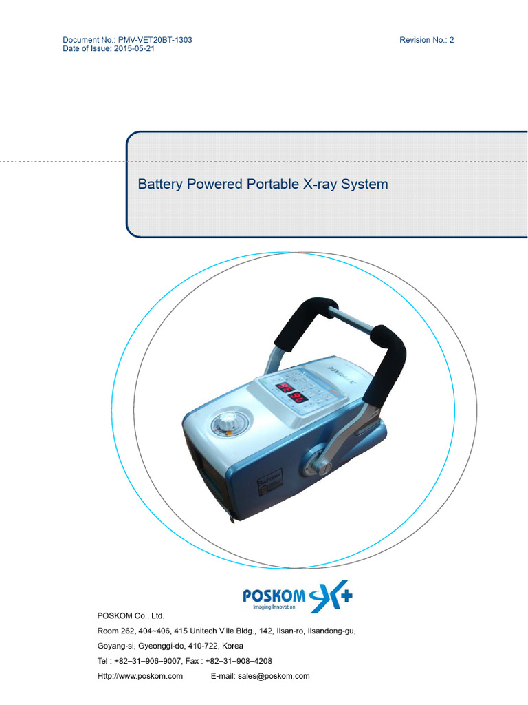 Vet 20BT | PDF | Medical Device | Radiography