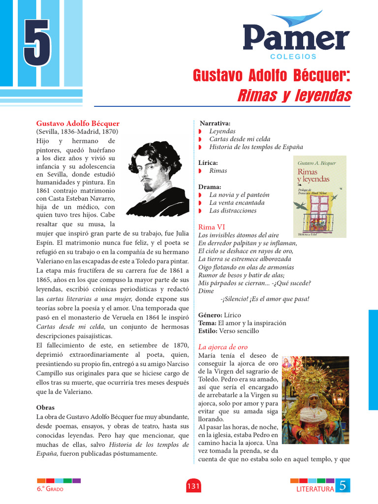5 LT - 6TO Grado - S5 - Gustavo Bequer | PDF